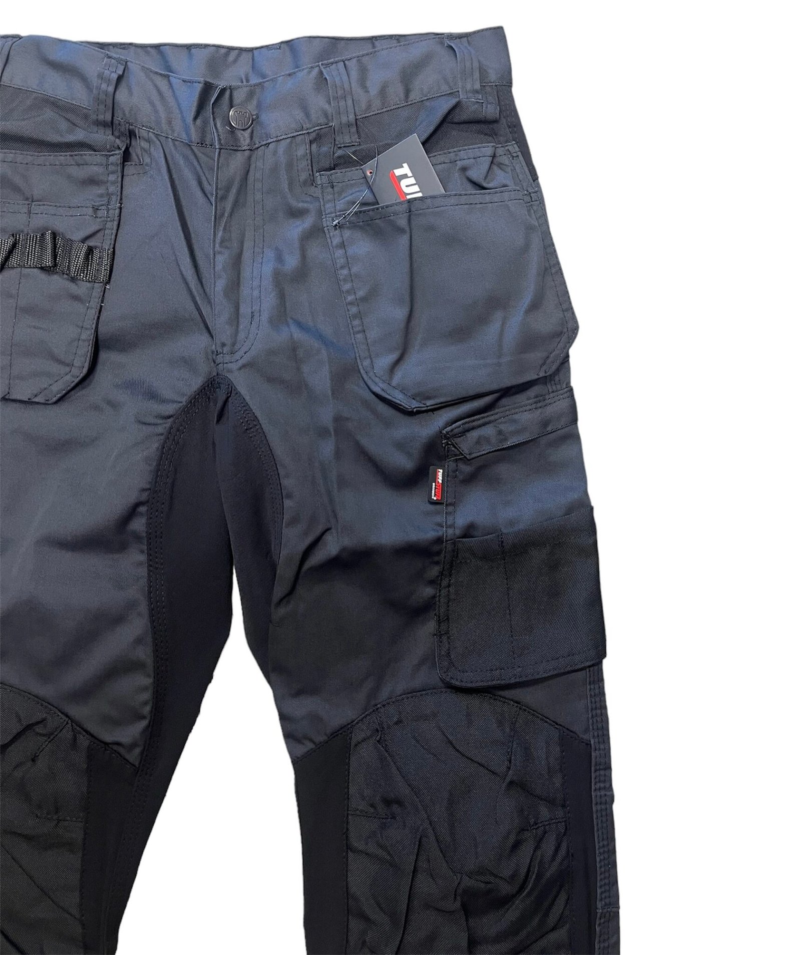 TUFF STUFF X-MOTION LIGHTWEIGHT WORK TROUSERS - BLACK/GREY - Murray Excel