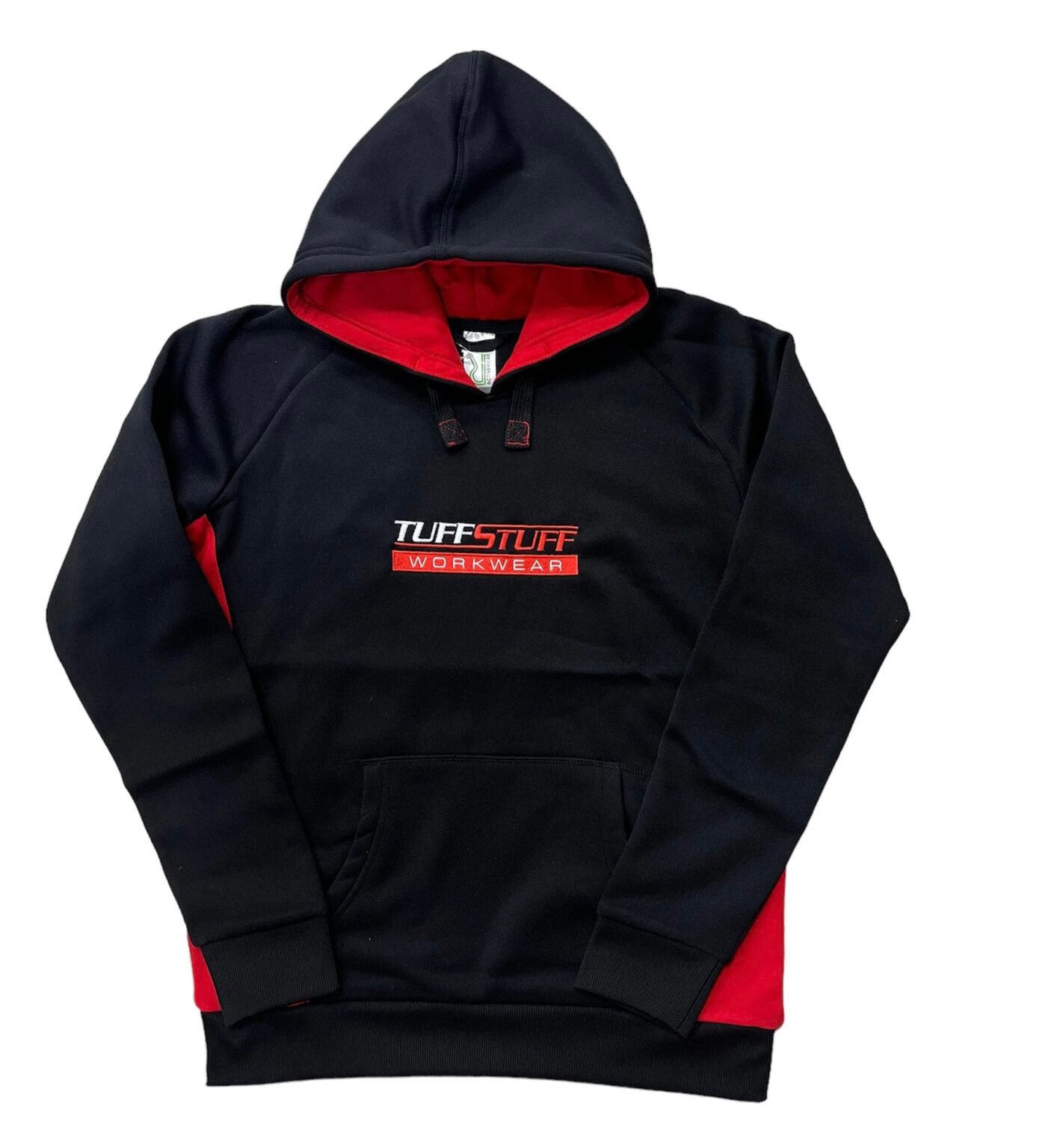 KIDS TUFF STUFF HOODIE - BLACK/RED - Murray Excel