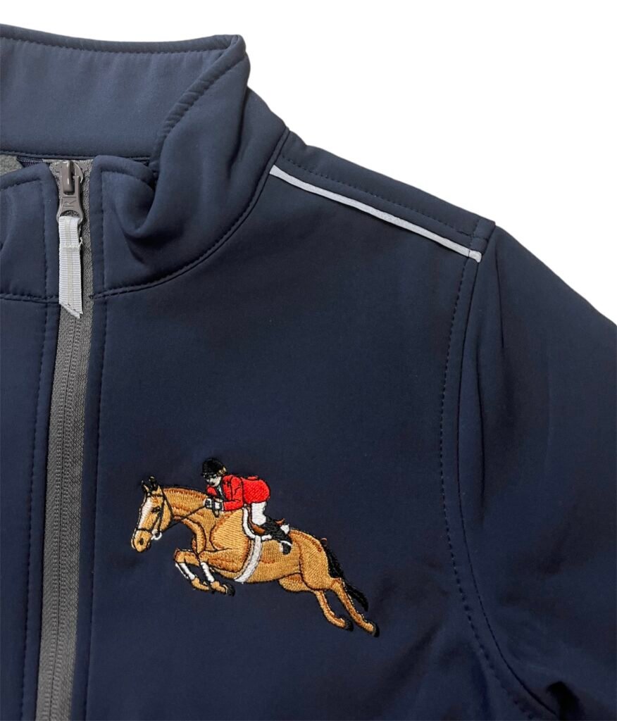 KIDS HORSE AND JOCKEY JACKET - NAVY - Murray Excel