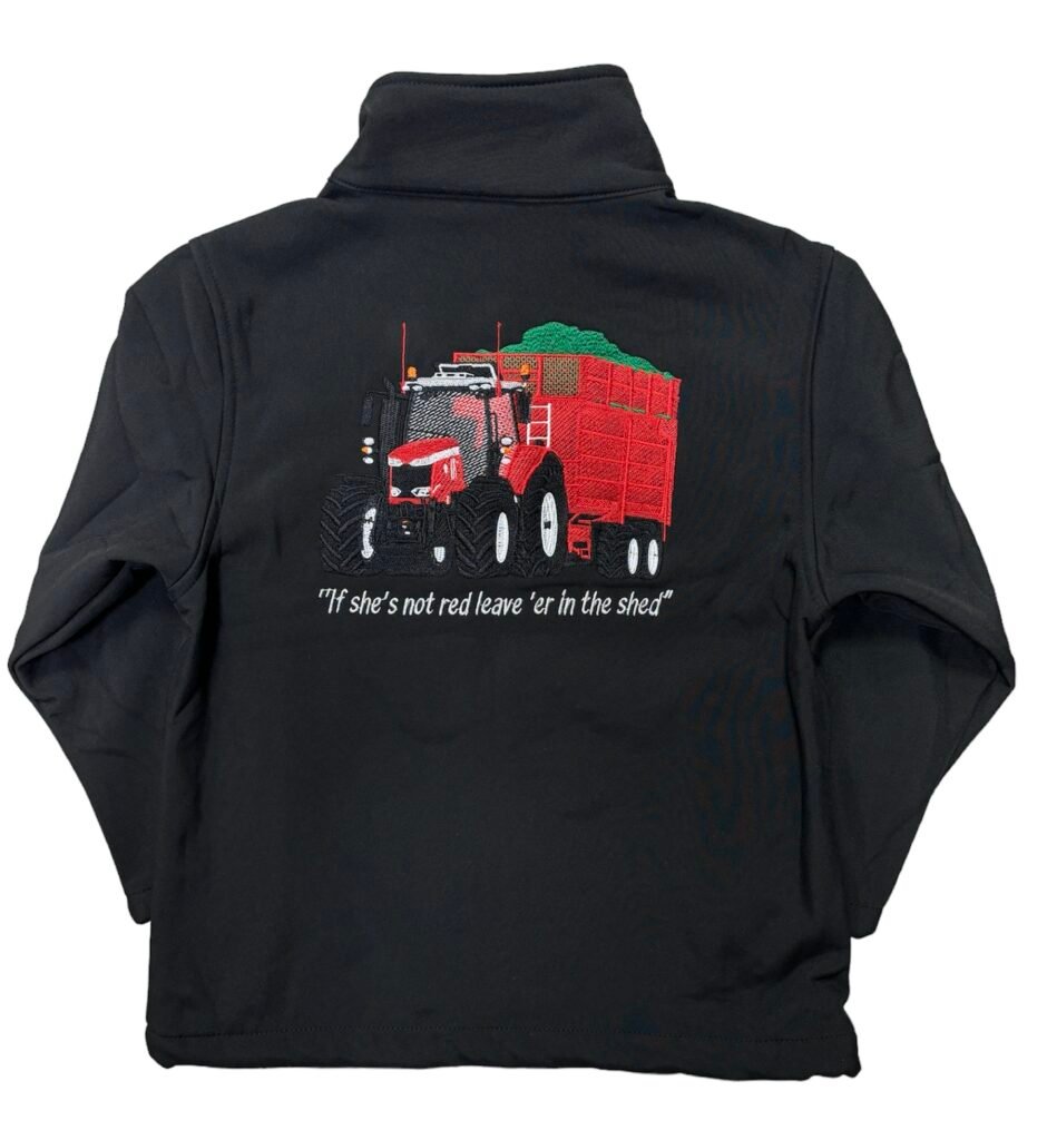 KIDS NEW IMPACT SOFTSHELL - RED TRACTOR AND TRAILER JACKET - Murray Excel