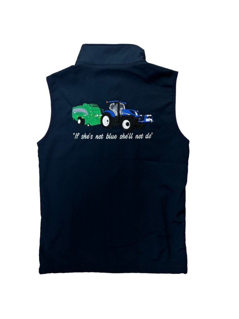 BLUE TRACTOR AND BALER GILET - NAVY - Murray Excel